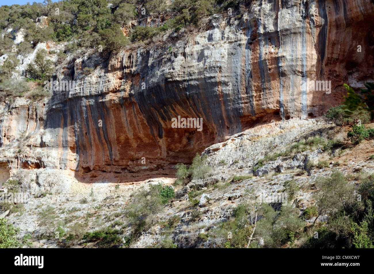 Wadi al Kuf. Cyrenaica. Libya. View of the spectacular scenery of the ...