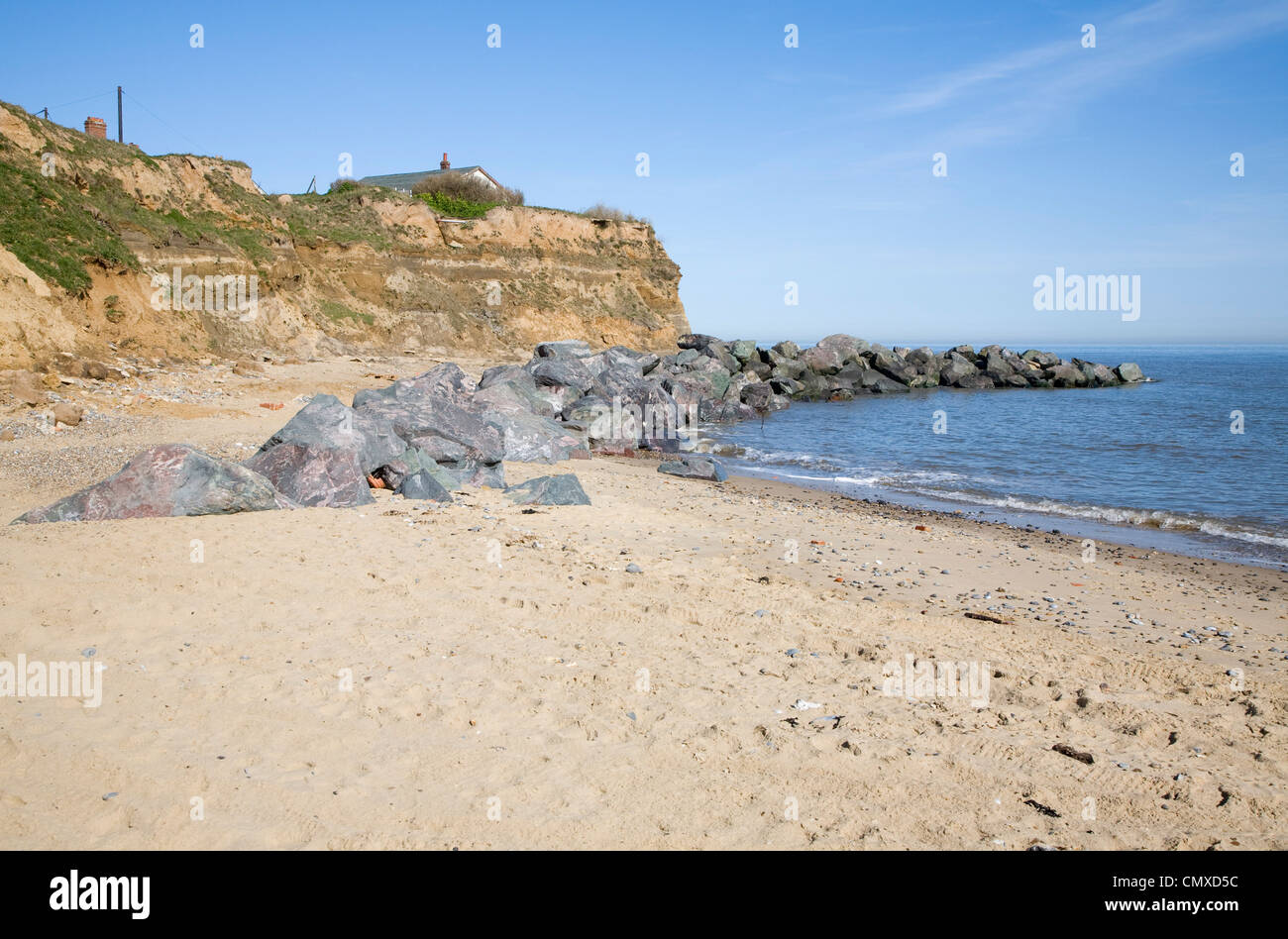 Coastal erosion defence rocks hi-res stock photography and images - Alamy