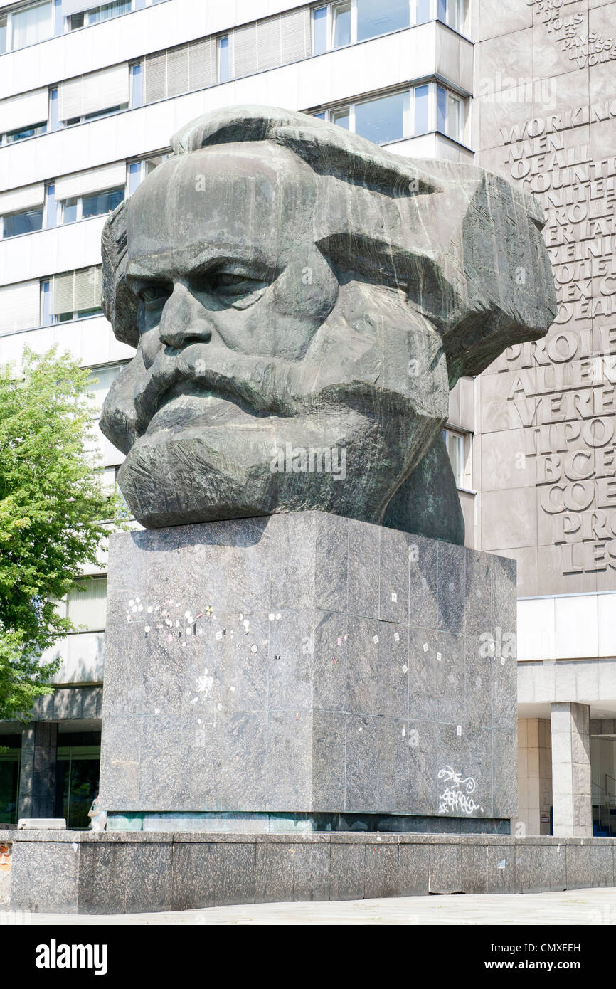 Karl Marx Statue Chemnitz, Germany Stock Photo - Alamy