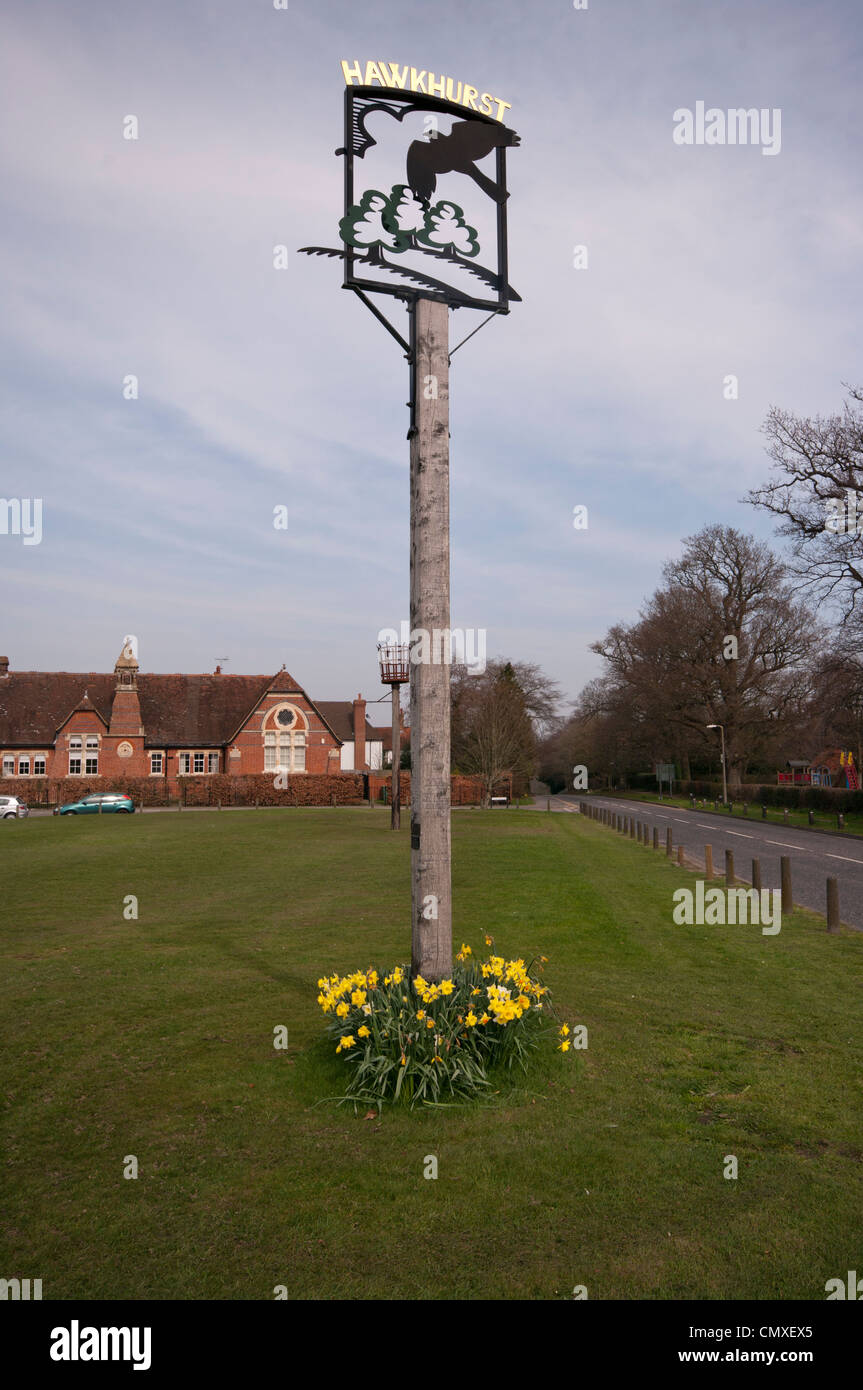 Kent village sign signs High Resolution Stock Photography and Images ...