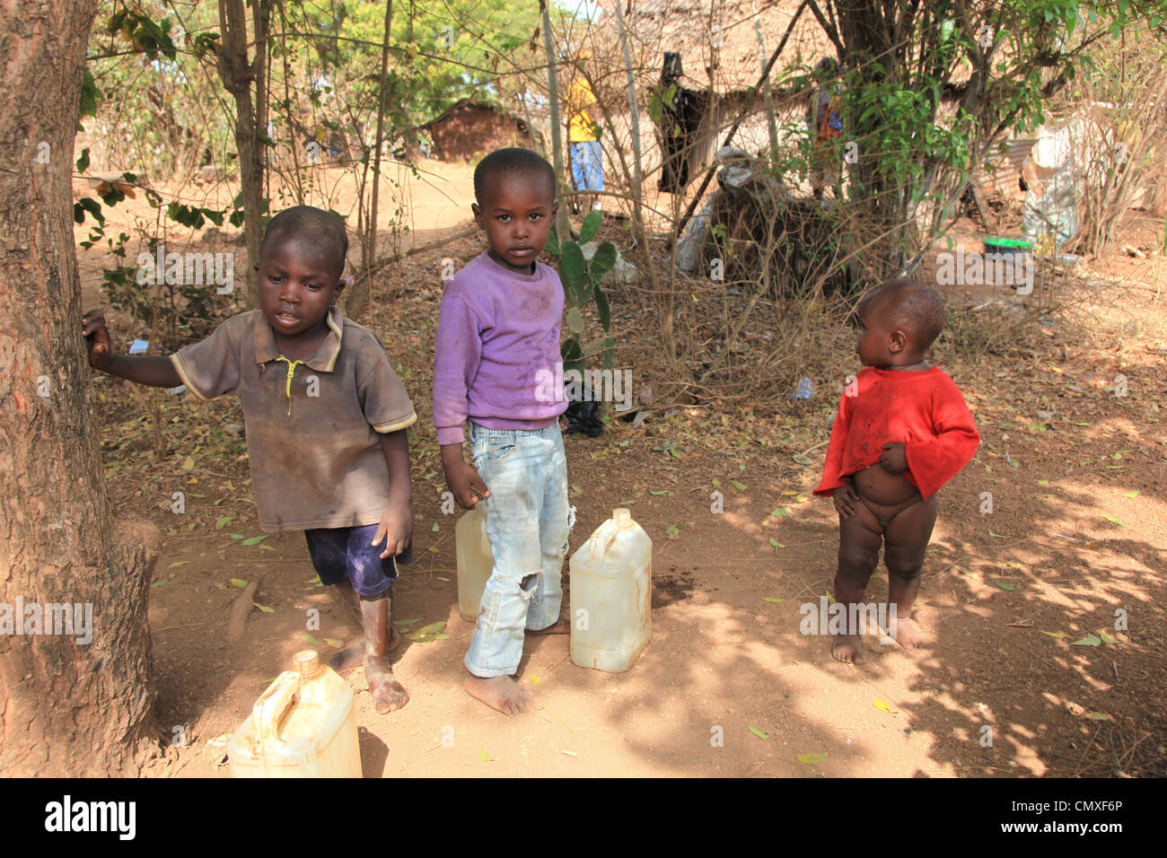 Poor children, Ukanda Kenya Africa Stock Photo - Alamy