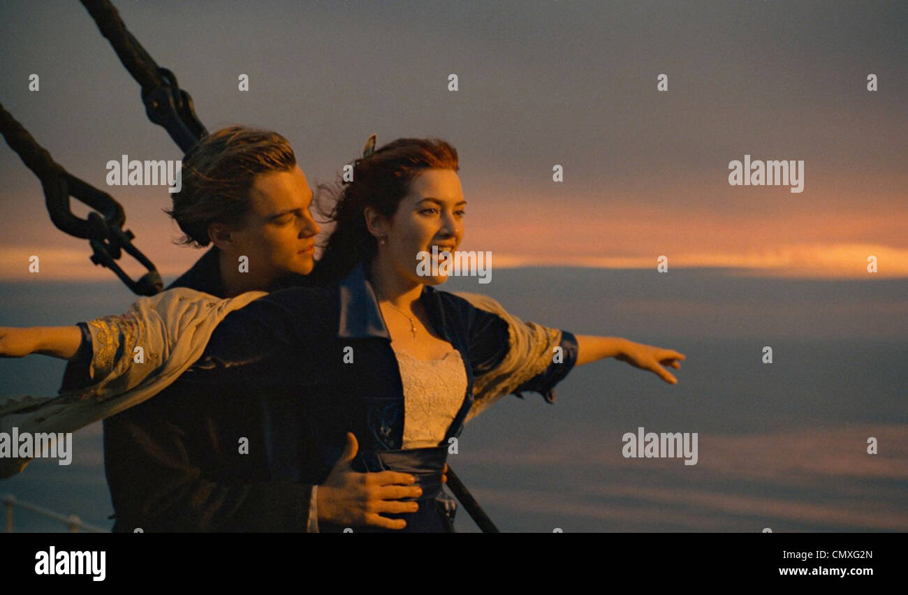 TITANIC 1997 Paramount/TCF film with Kate Winslet and Leonardo DiCaprio ...