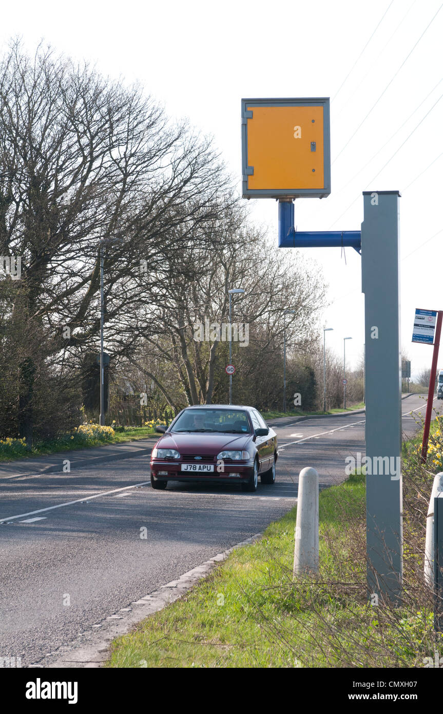 Speed camera at Ledston Luck Stock Photo - Alamy