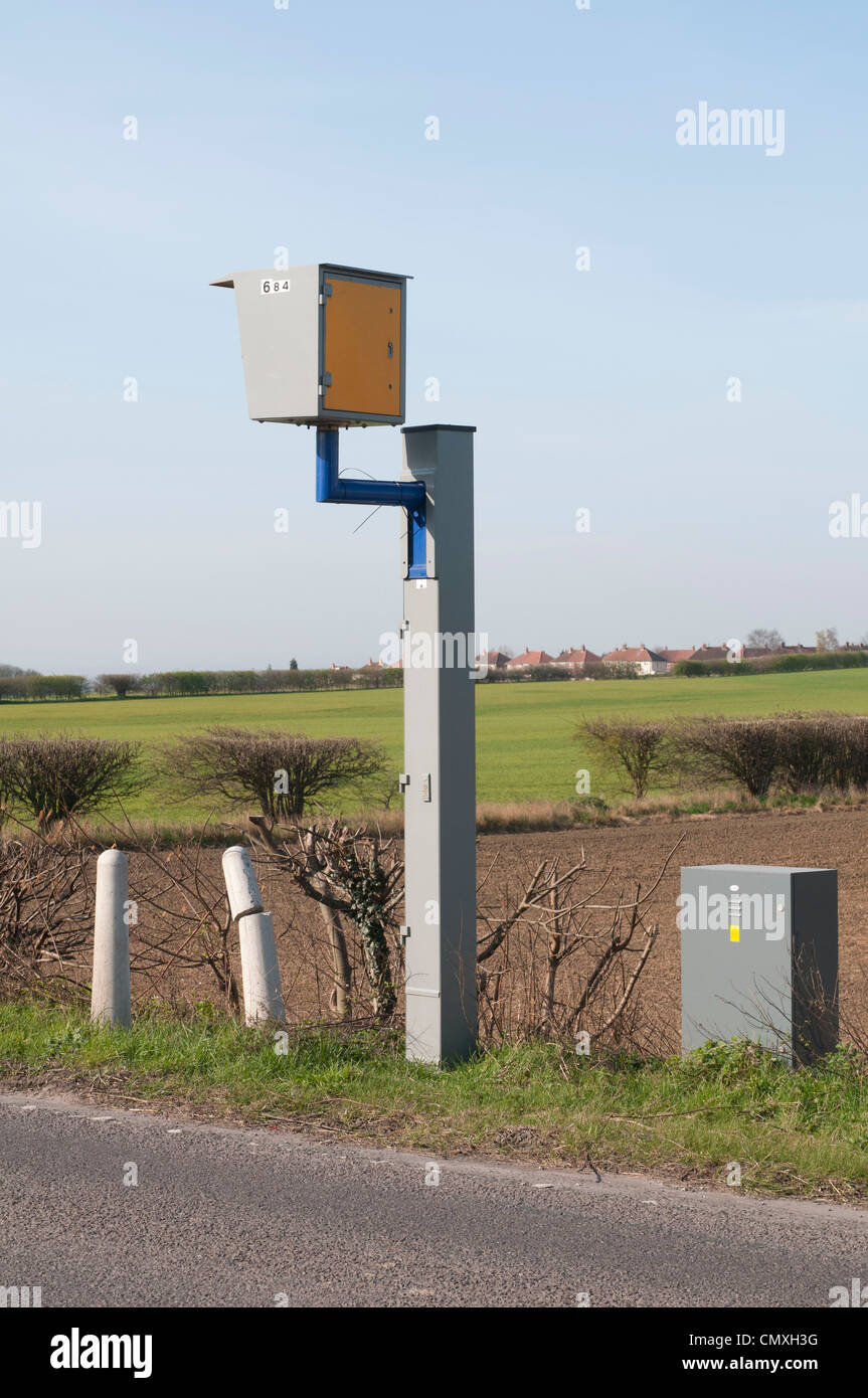 Speed camera at Ledston Luck Stock Photo - Alamy