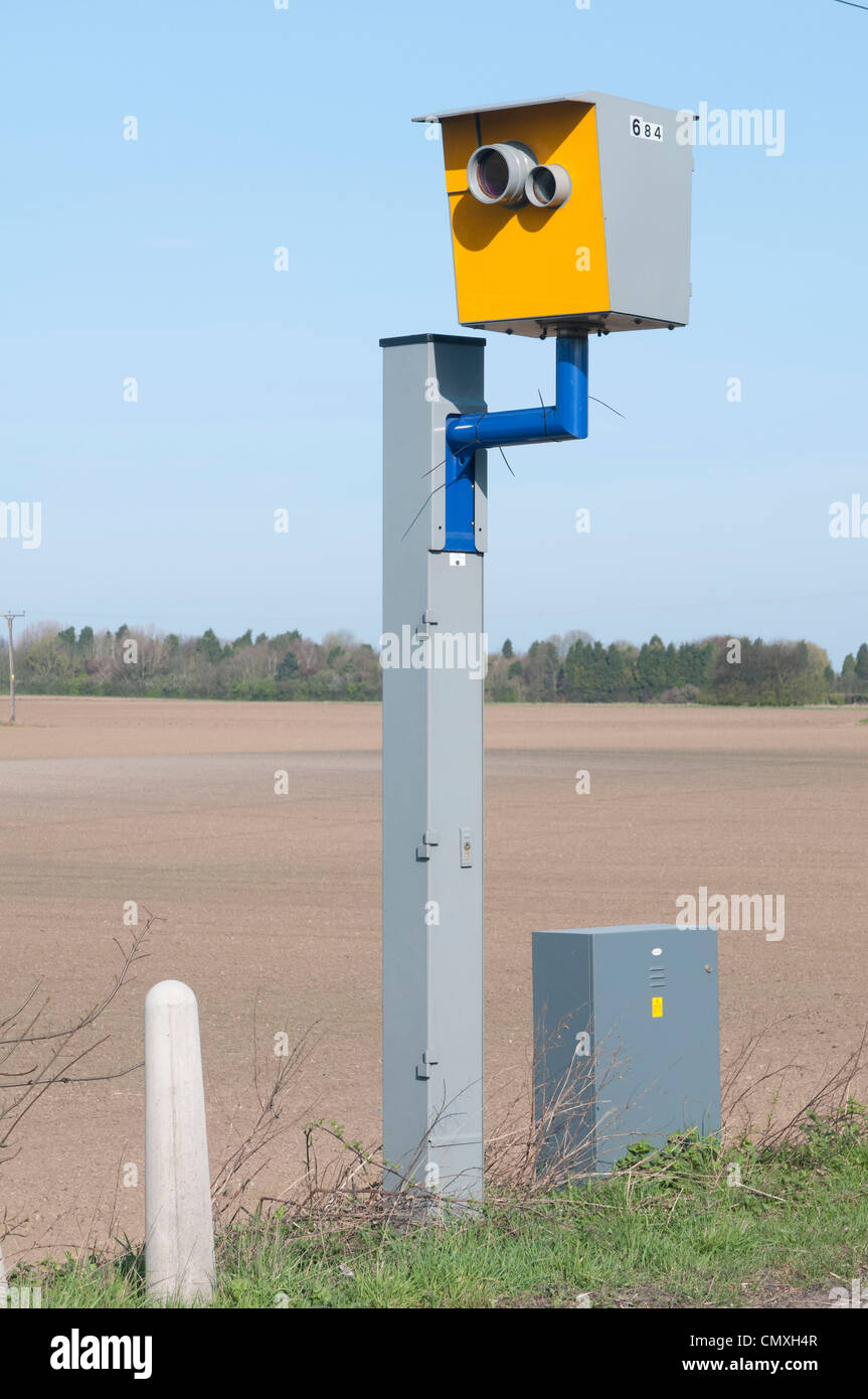 Speed camera at Ledston Luck Stock Photo - Alamy