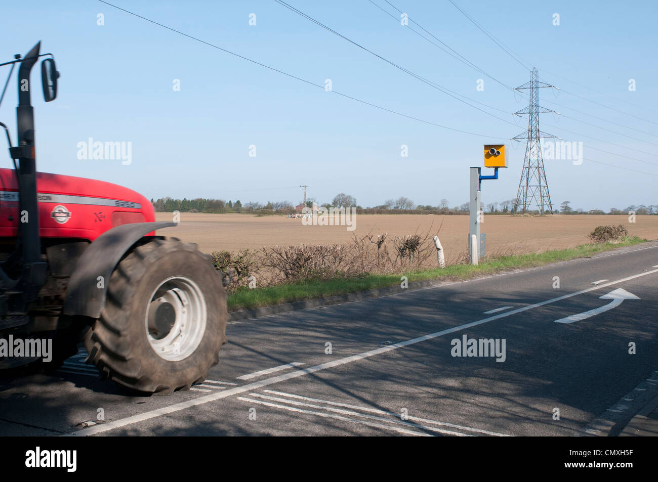 Speeding tractor (1 of sequence of 4 photos Stock Photo - Alamy