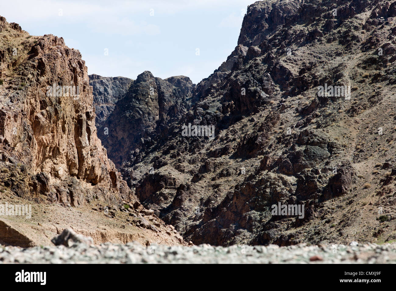Dry valley in Mongolia Stock Photo - Alamy