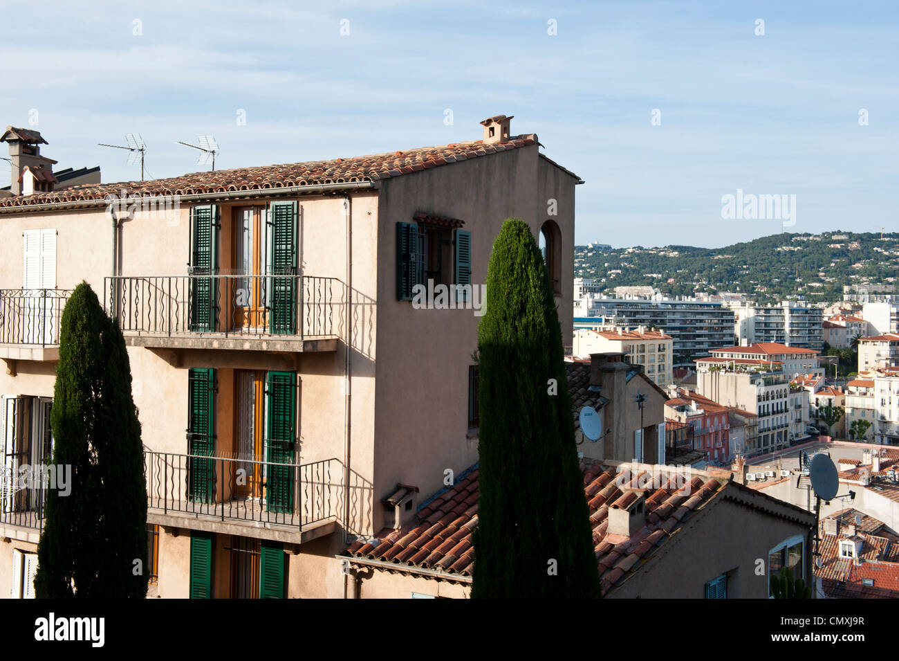 A French building overlooking the city Stock Photo - Alamy