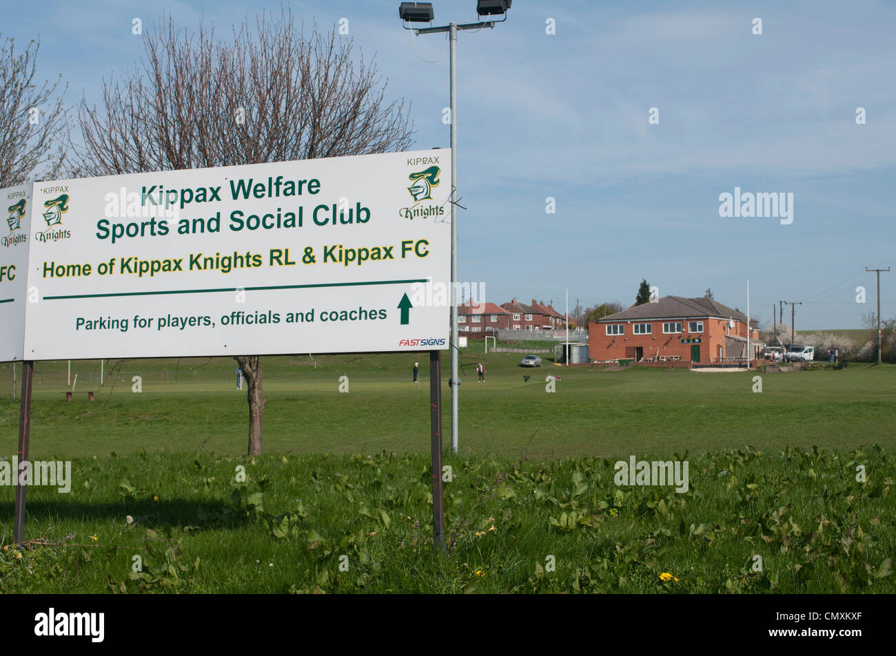 Kippax welfare sports ground Stock Photo - Alamy