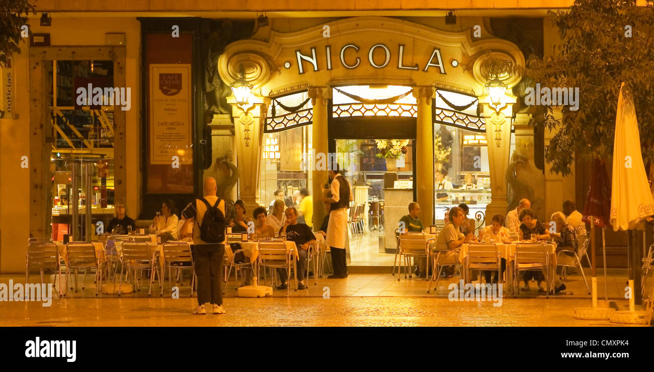 Cafe nicola lisbon portugal hi-res stock photography and images - Alamy