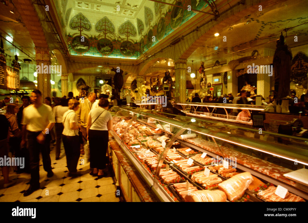 Harrods warehouse, delicatessen trade, London, England Stock Photo - Alamy