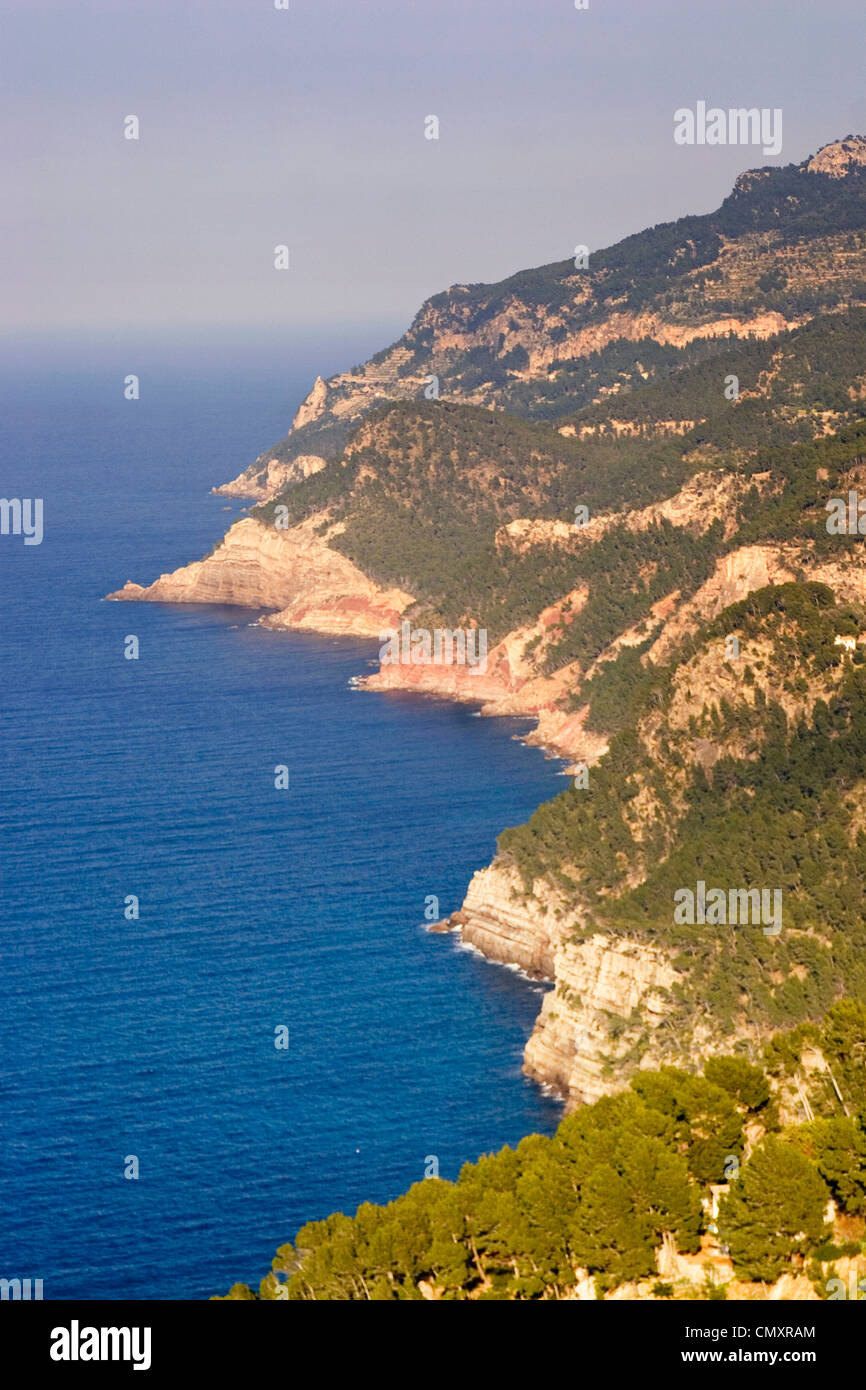 Mallorca, west coast, cliff line Stock Photo - Alamy