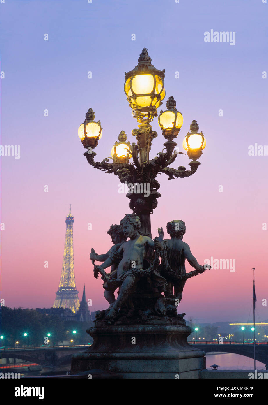 Eiffel Tower, Bridge, Paris, France Stock Photo - Alamy