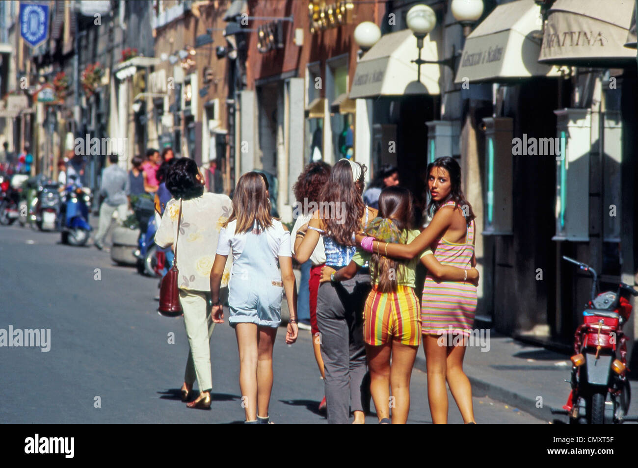 Women on street, Rome, Italy Stock Photo - Alamy