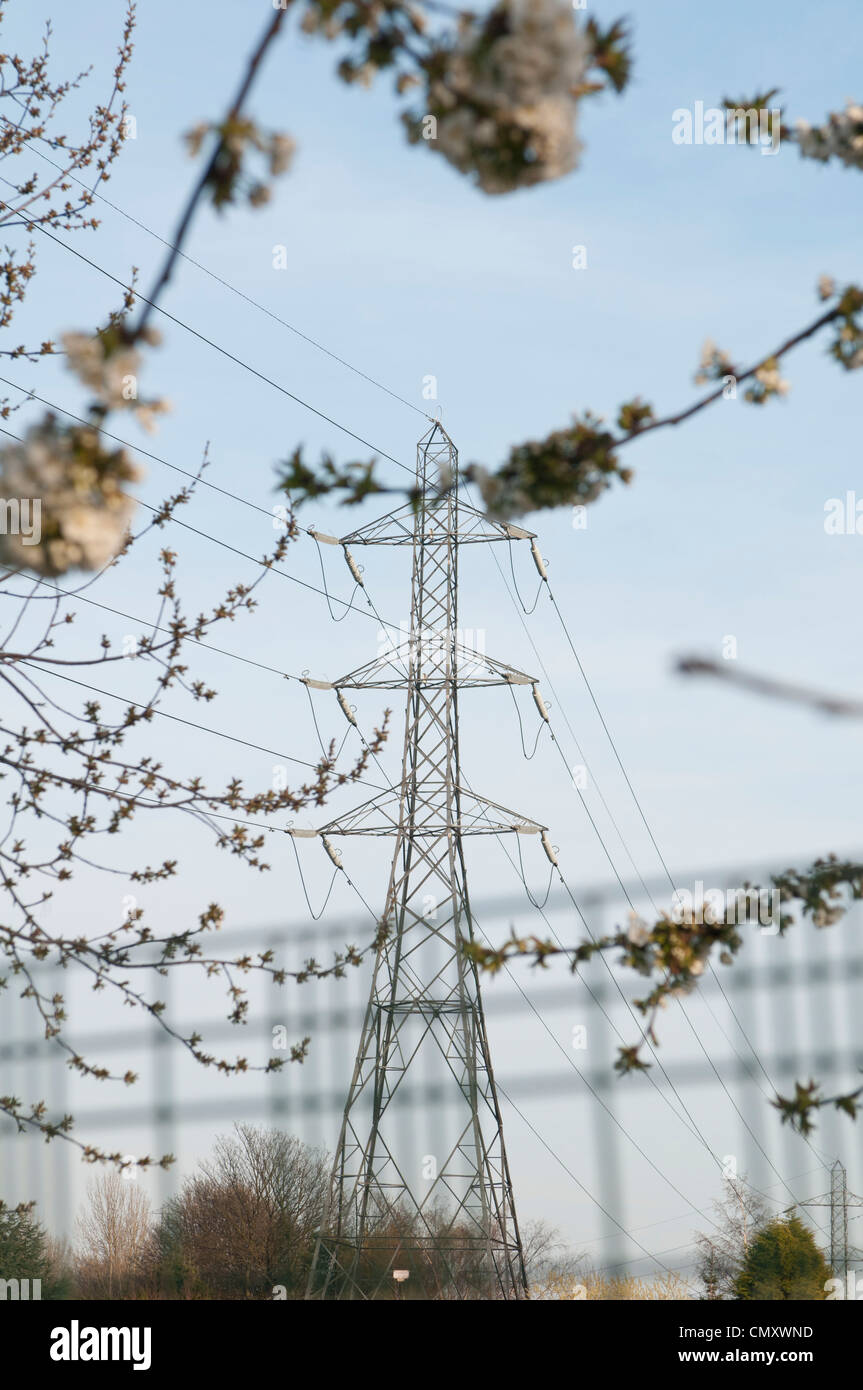 Cable power lines hi-res stock photography and images - Alamy