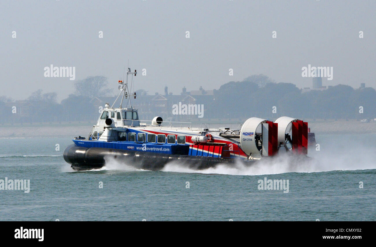 THE PORTSMOUTH TO RYDE, ISLE OF WIGHT HOVERCRAFT Stock Photo - Alamy