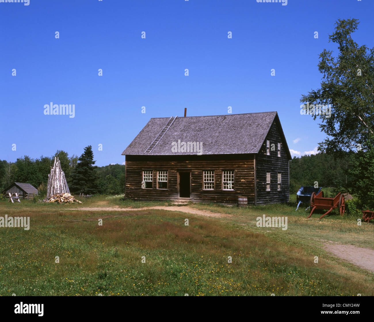 Historical Acadian Village New Brunswick High Resolution Stock ...