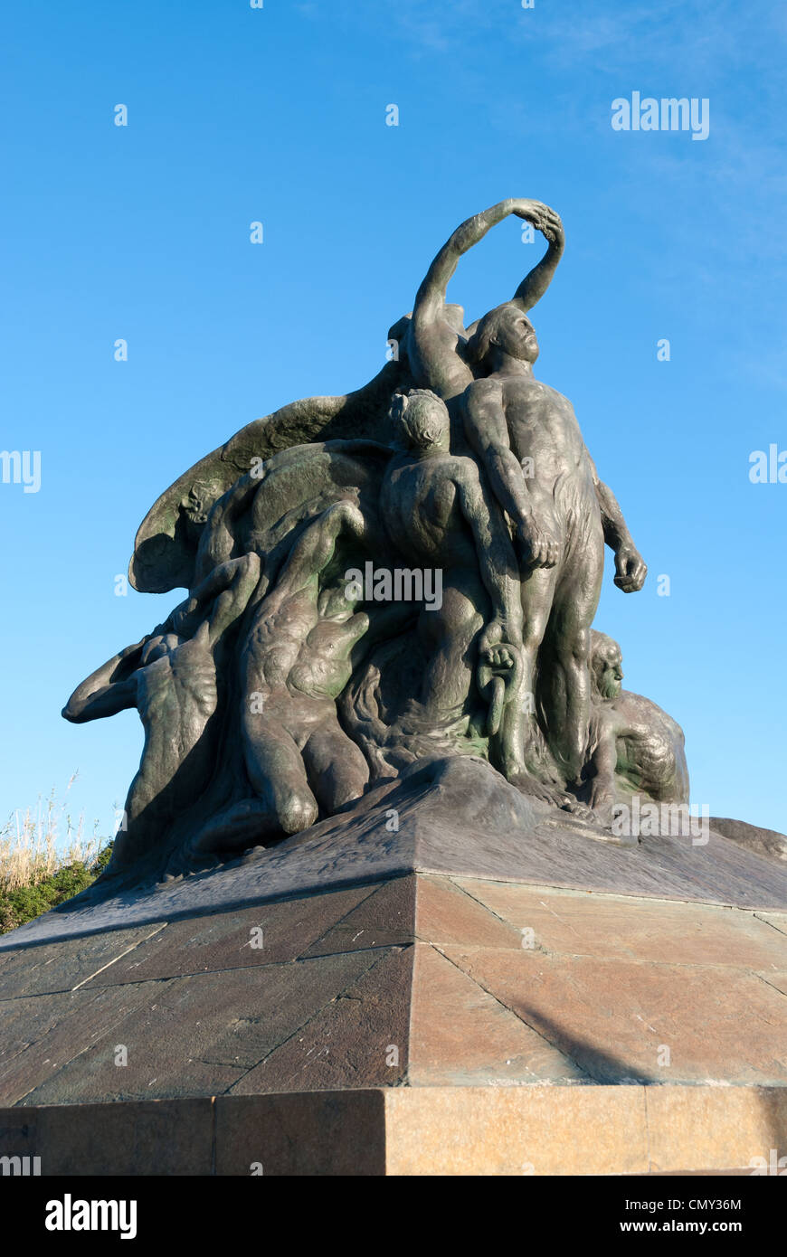 monument to Garibaldi on the rock of the departure of the thousands in ...