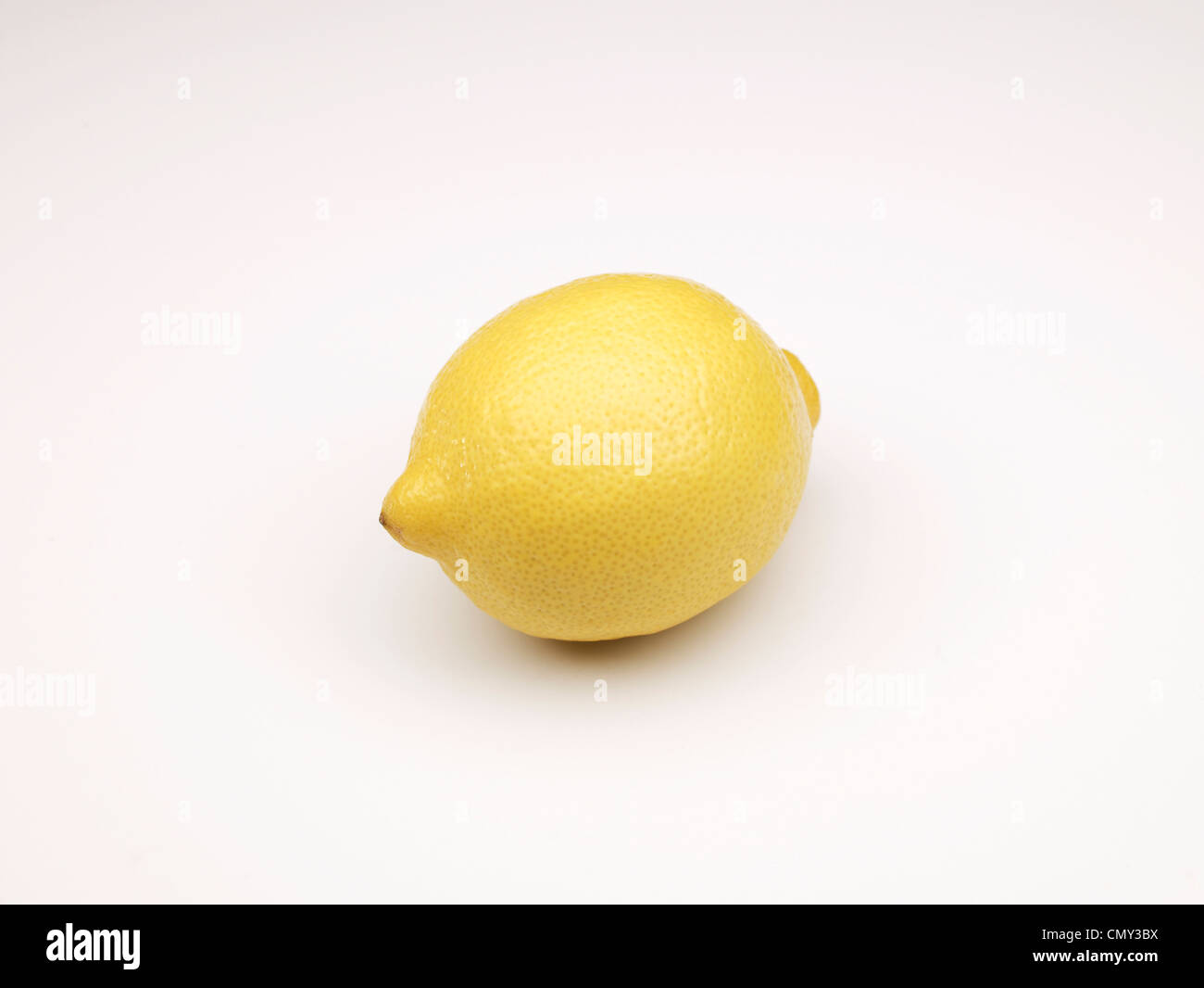 Lemon Single on Plain background Stock Photo - Alamy