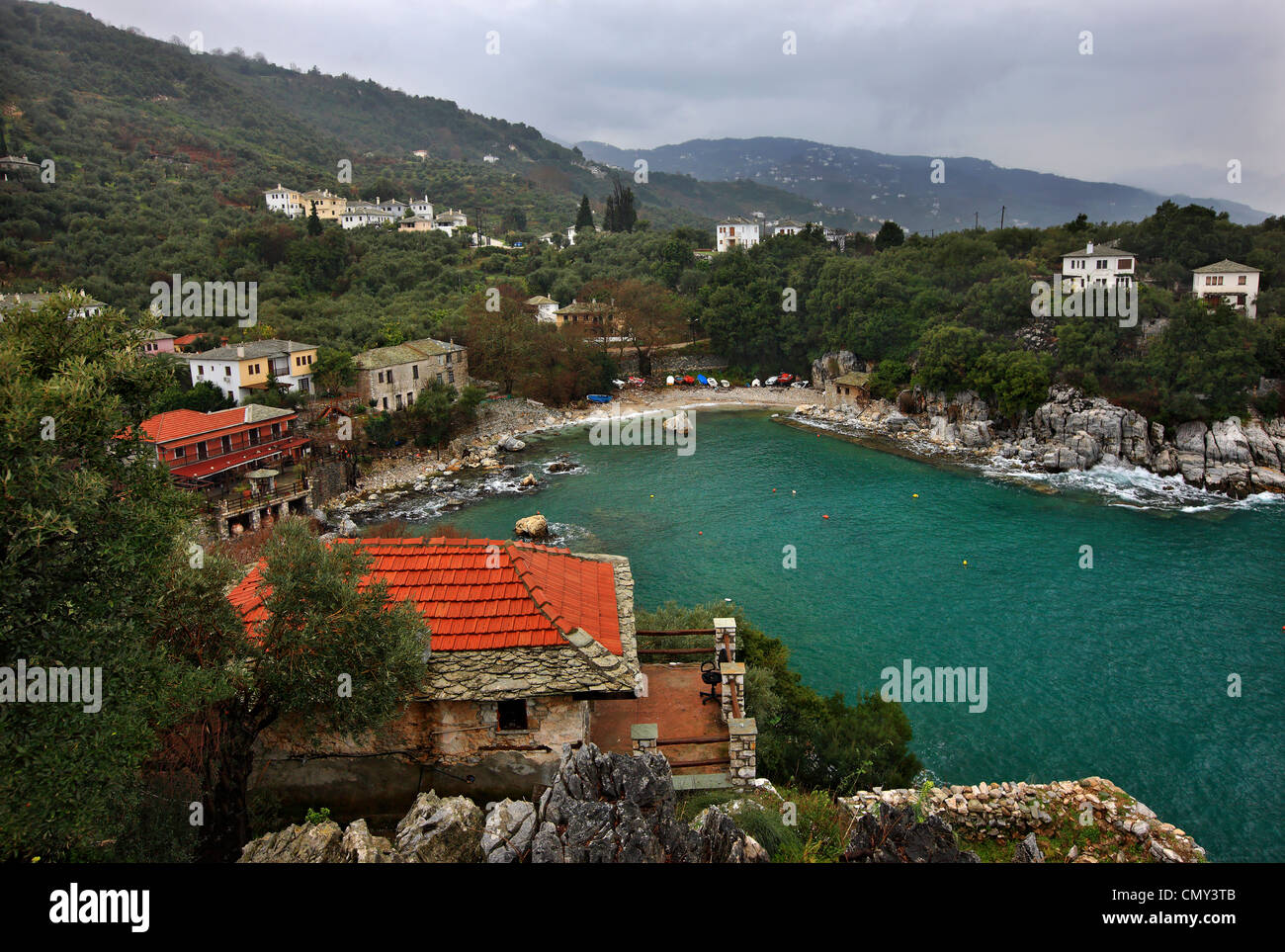 Village of damouchari greece hi-res stock photography and images - Alamy