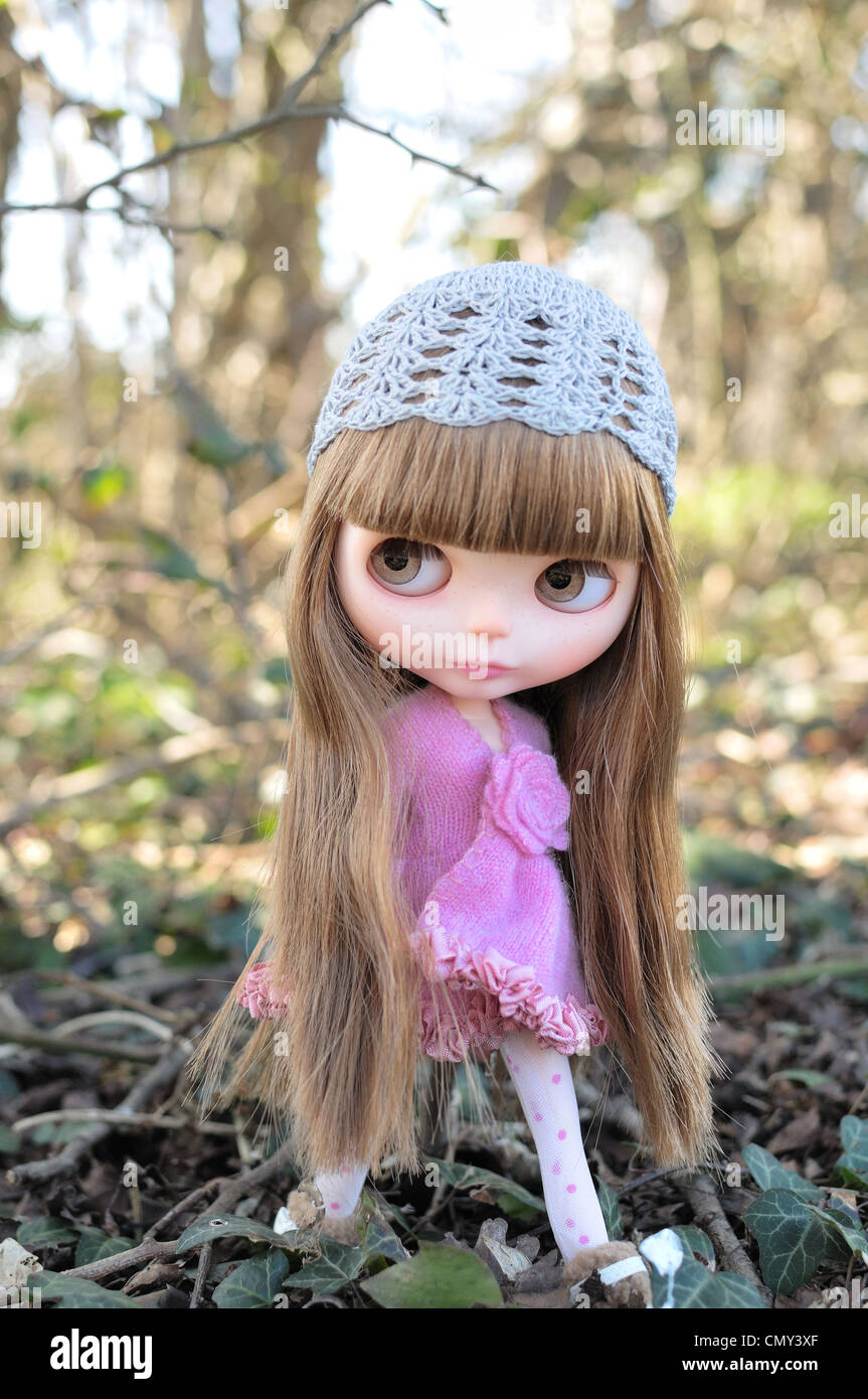 Customized Blythe doll - Base doll: Raspberry Sorbet FBL - make-up, lip ...