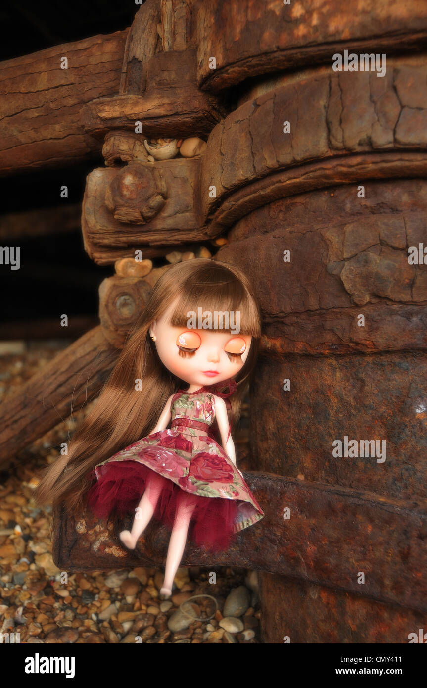 Customized Blythe doll - Base doll: Raspberry Sorbet FBL - make-up, lip ...