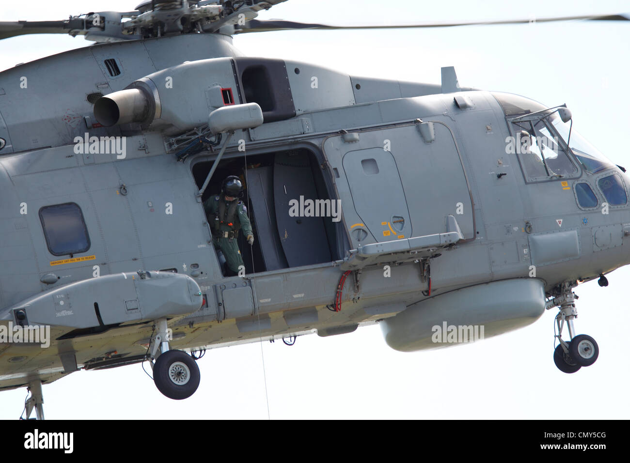 Royal Navy Augusta Westland Merlin HM1 ZH827 helicopter Stock Photo - Alamy