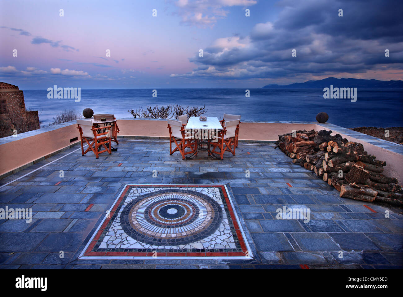 A beautiful balcony ("Ardamis Hotel") in the wonderful medieval Stock ...