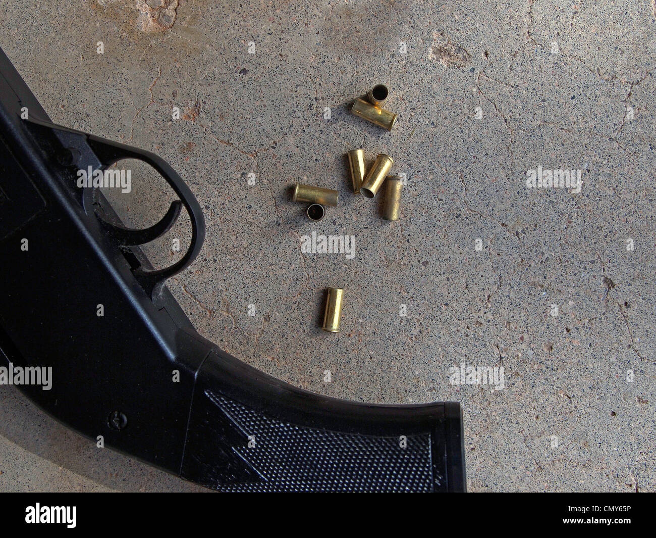 A few small caliber rifle shell casings Stock Photo - Alamy