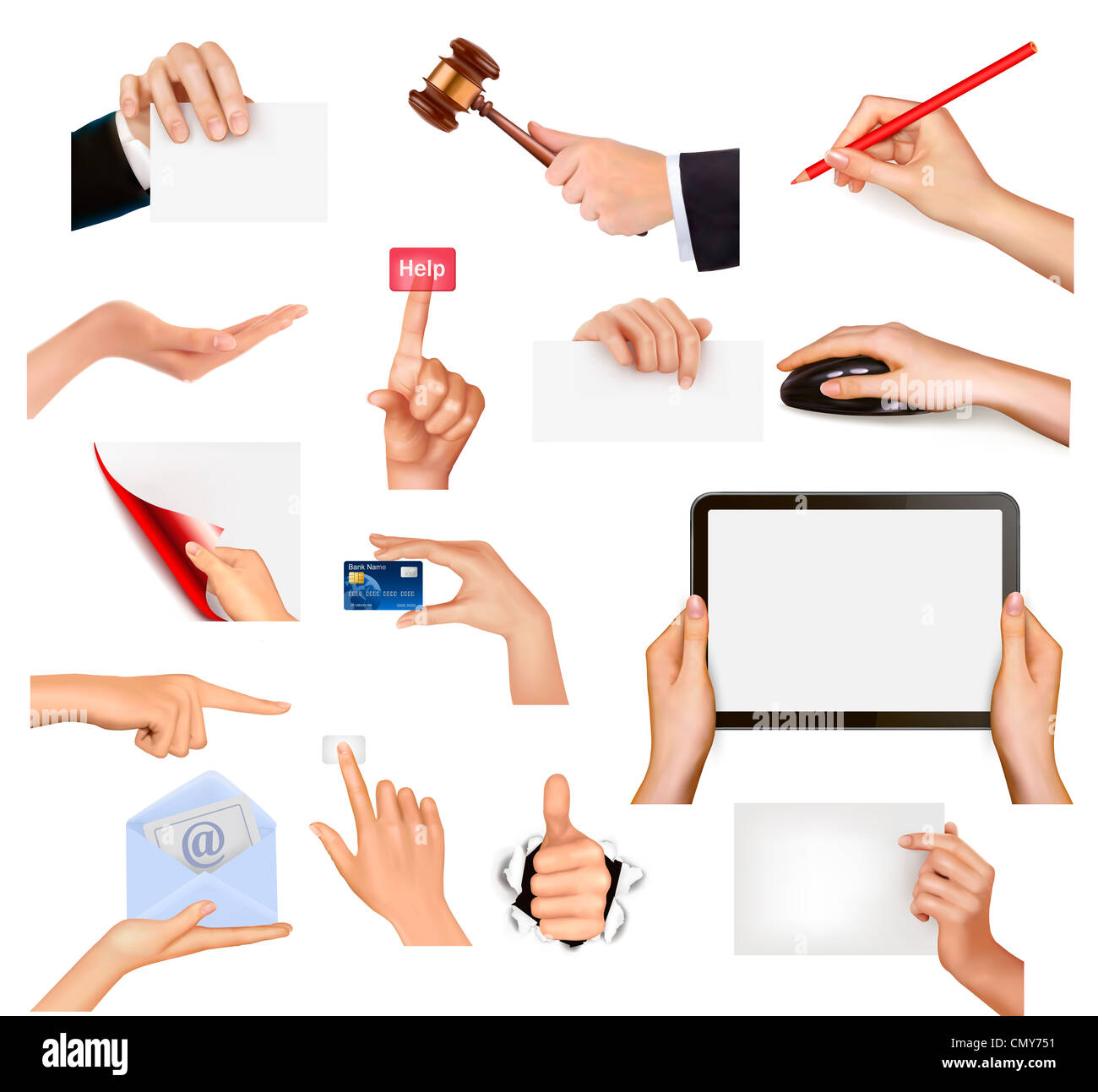 Different hand sign Cut Out Stock Images & Pictures - Alamy