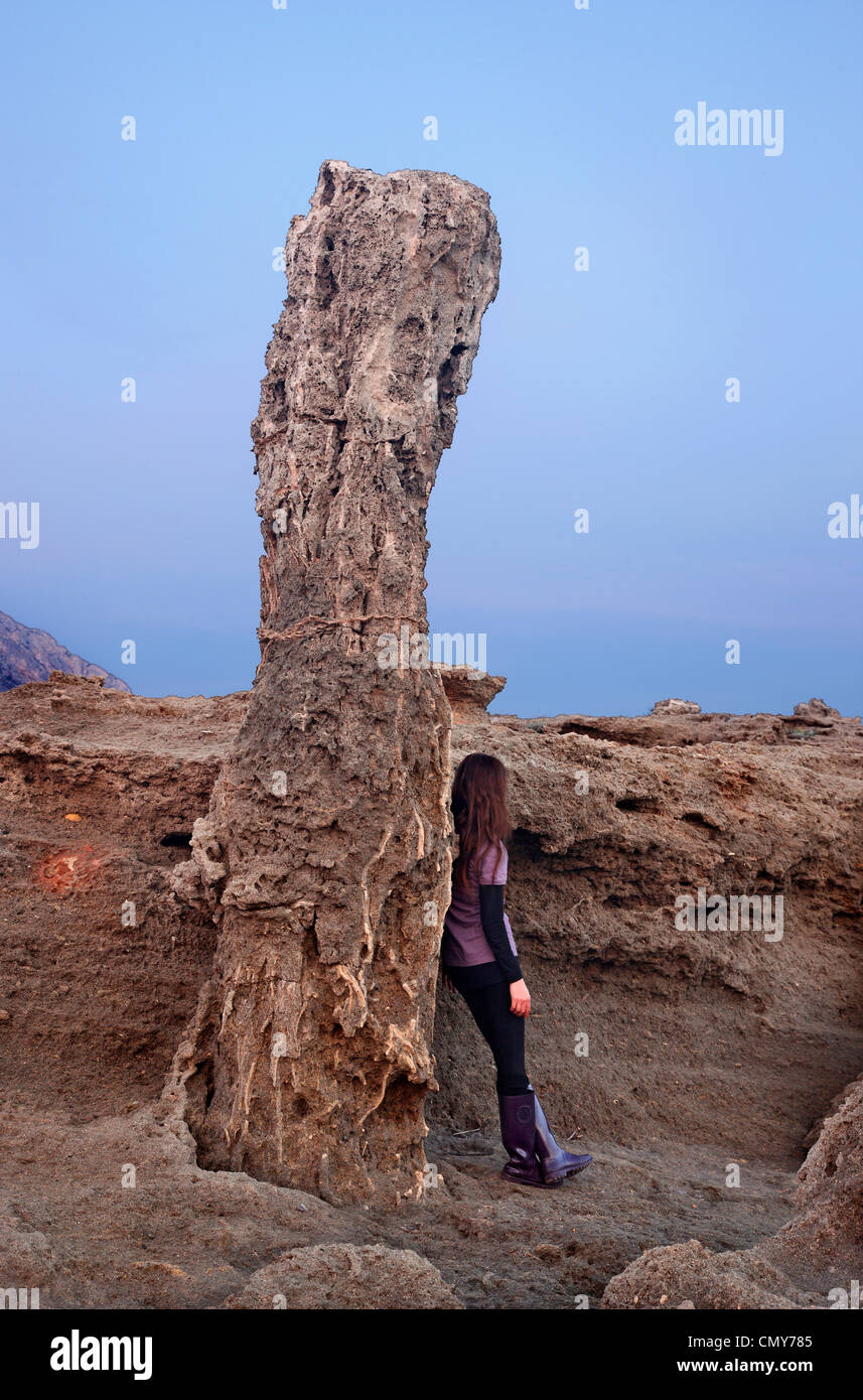 The petrified forest of Cavomalias (Cape Maleas), close to Neapolis town, Vatika, Lakonia ...