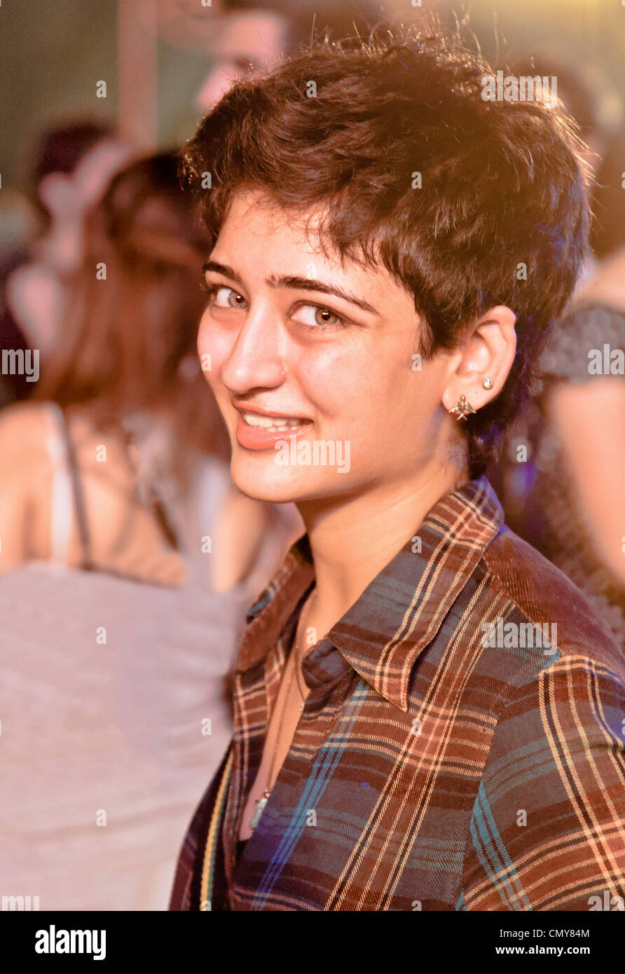 Akshara Hassan pretty sister of Indian Bollywood actress Stock Photo ...