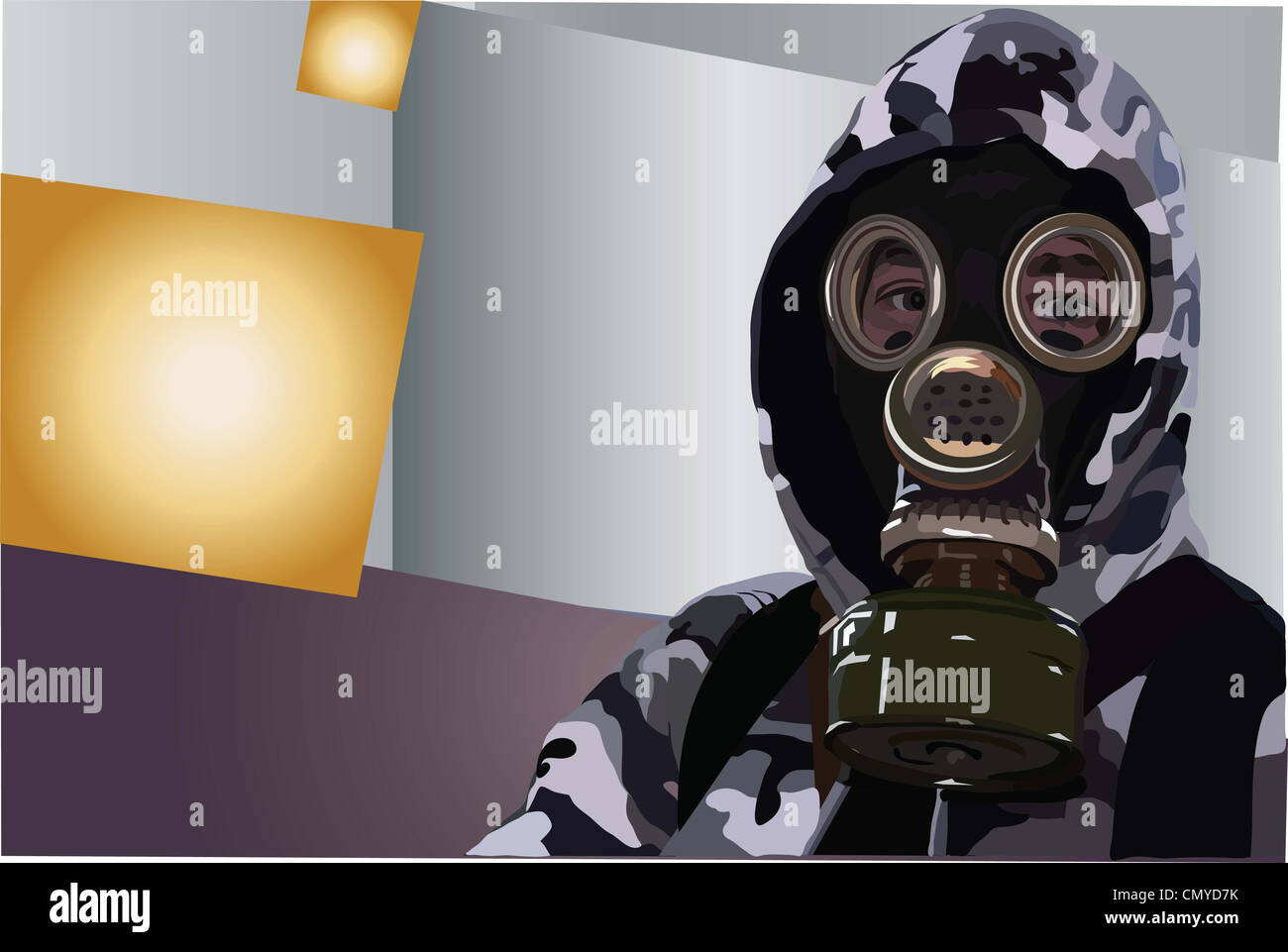 Gas Mask Cartoon Wallpaper