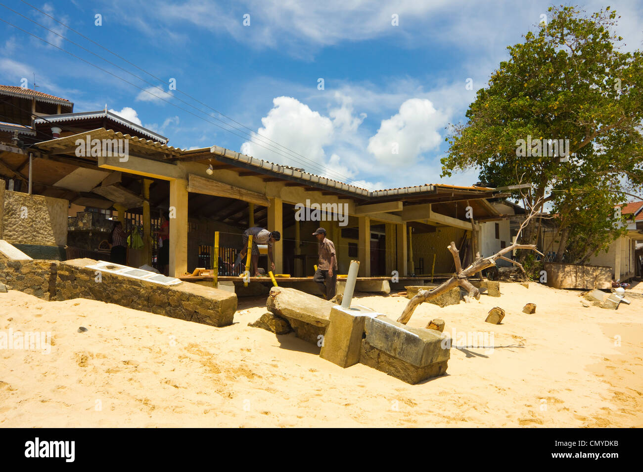The famous beach front, wrecked by the 2004 tsunami, now with buildings ...
