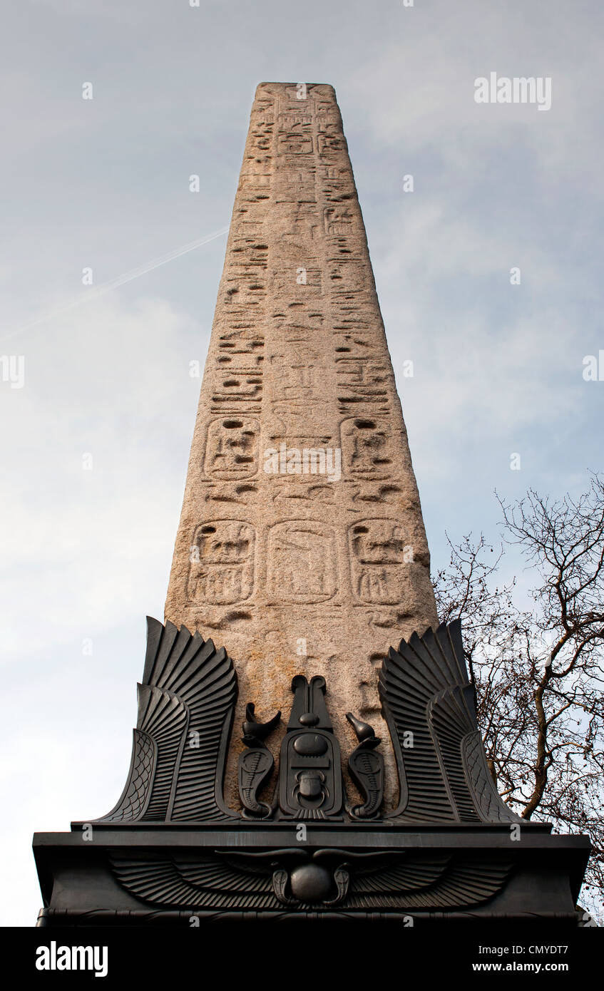 Cleopatra's Needle, Embankment, London, England, UK. March 2012 Stock ...
