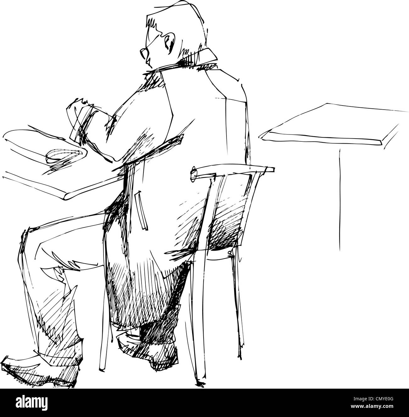 Man shoulders back at Black and White Stock Photos & Images - Alamy