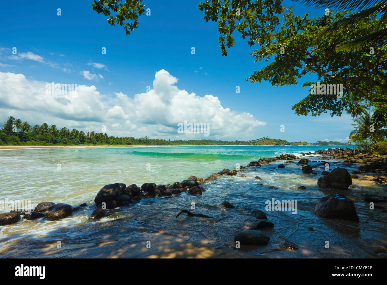 The quiet south coast retreat beach at Talalla, near Matara, Southern ...