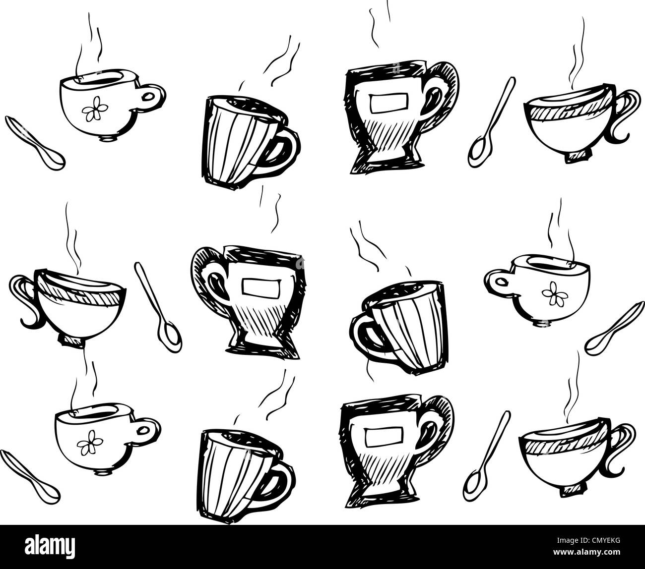 Strong black tea Black and White Stock Photos & Images - Alamy