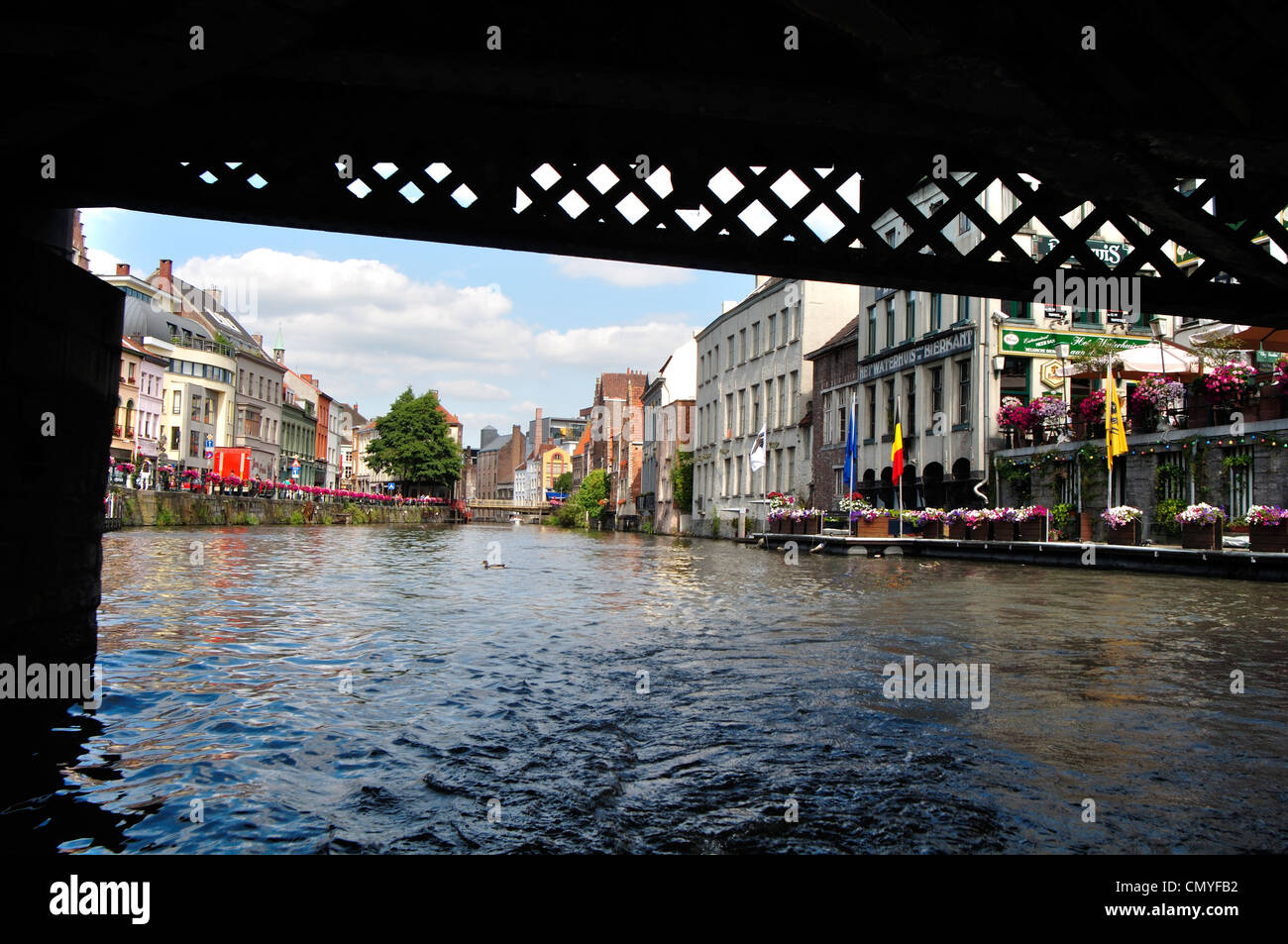 Ghent canal hi-res stock photography and images - Alamy