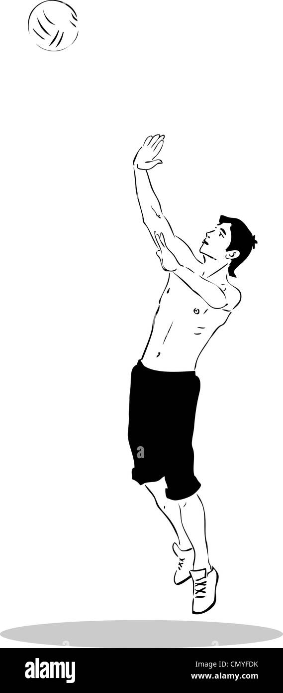 Ball black and white sketch hi-res stock photography and images - Alamy