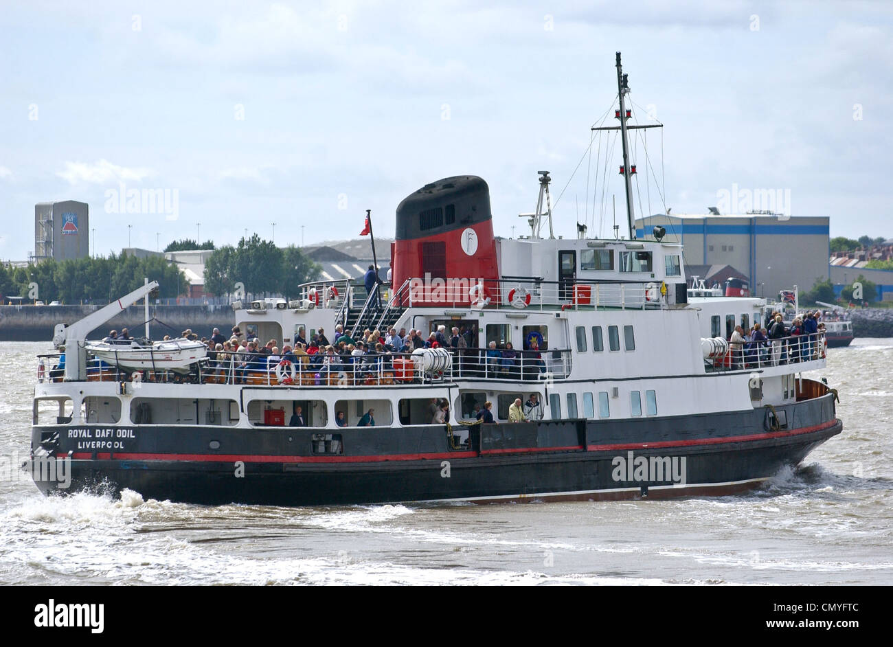 A Mersey Ferry at the Landing Stage in Liverpool Stock Photo - Alamy