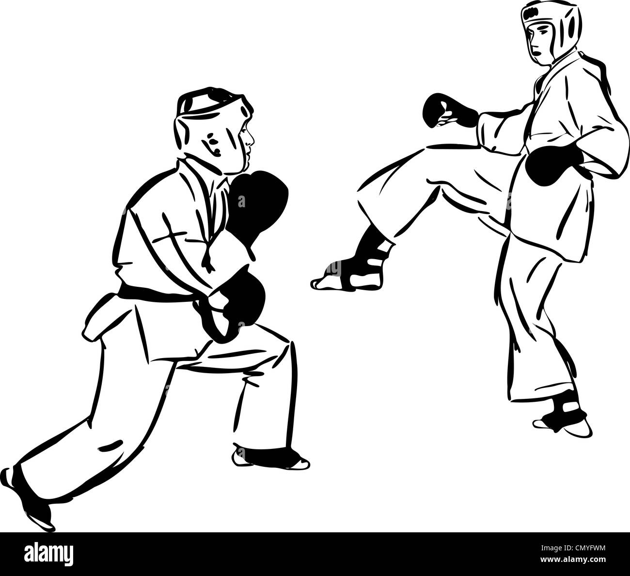 Combat sketch hi-res stock photography and images - Alamy