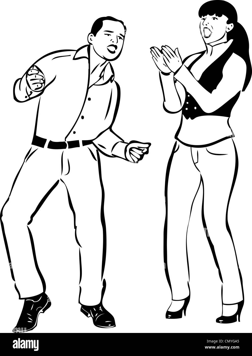 Singing entertaining Cut Out Stock Images & Pictures - Alamy