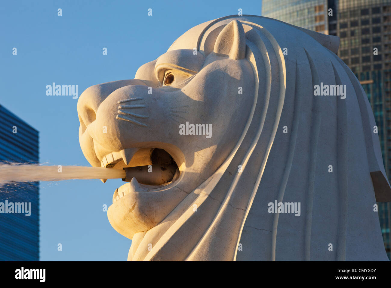 Singapore, Merlion Statue Stock Photo - Alamy