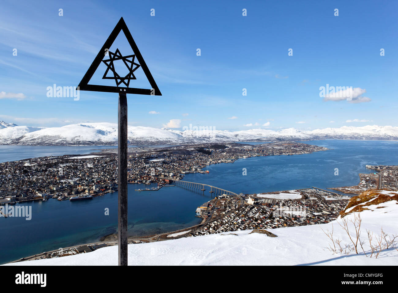 Norway, County of Troms, Tromso, panoramic view Stock Photo - Alamy