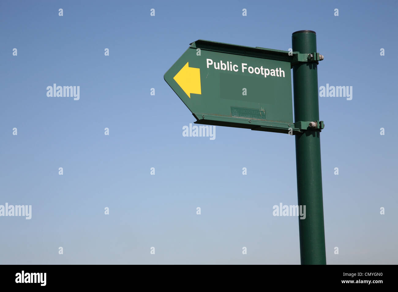 public footpath sign Stock Photo - Alamy