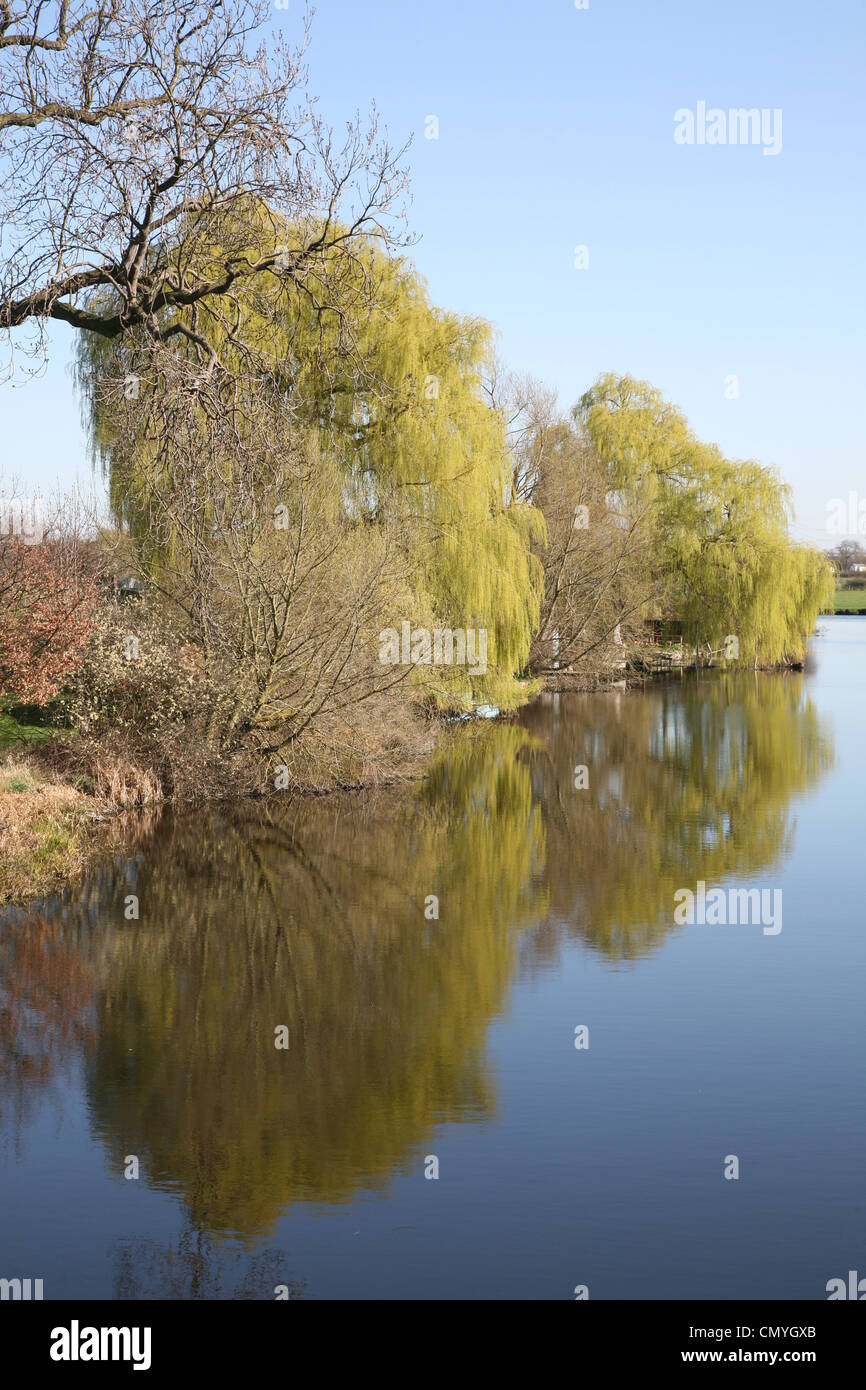 a scenic view of the river soar in leicestershire Stock Photo - Alamy
