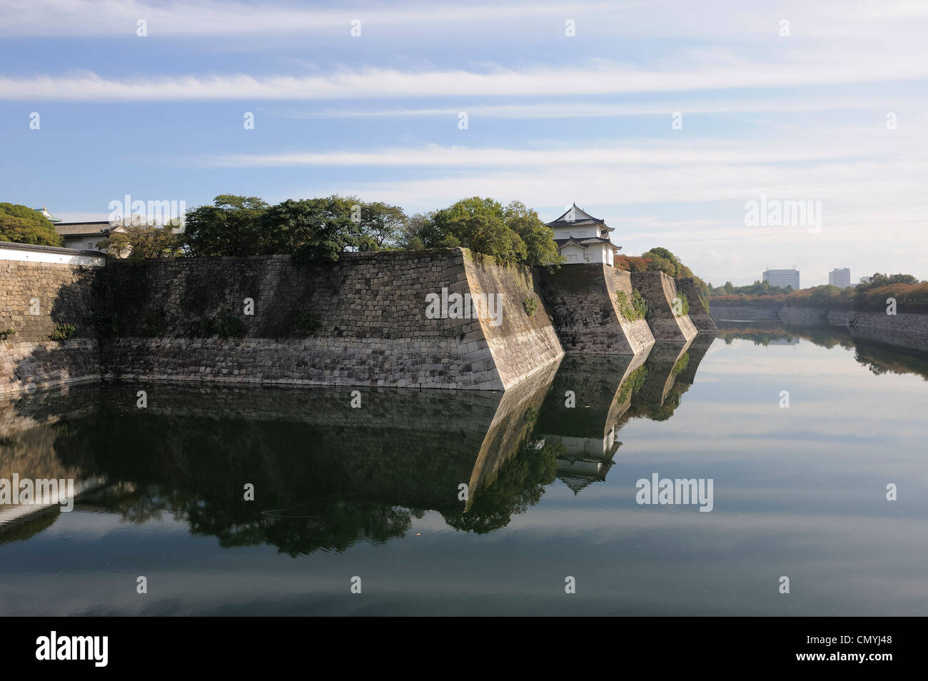 ditch of Osaka-Jo castle, Osaka, Japan Stock Photo - Alamy