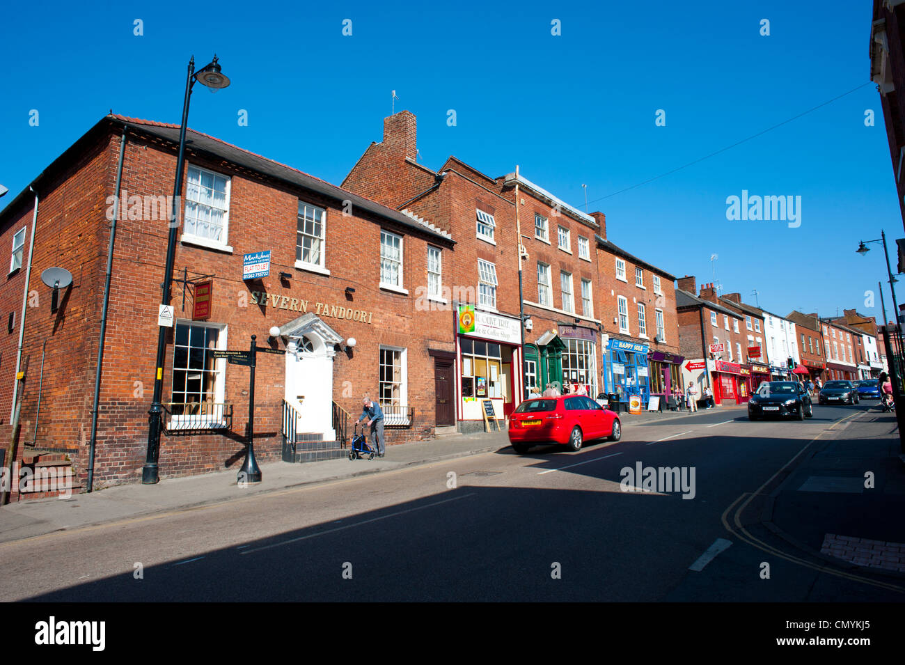 Bridge Street Stourport on Severn Worcestershire England Stock Photo ...