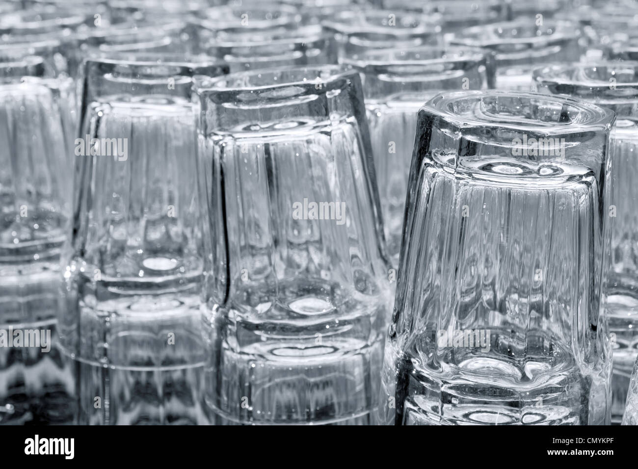 drinking glasses in rows Stock Photo - Alamy